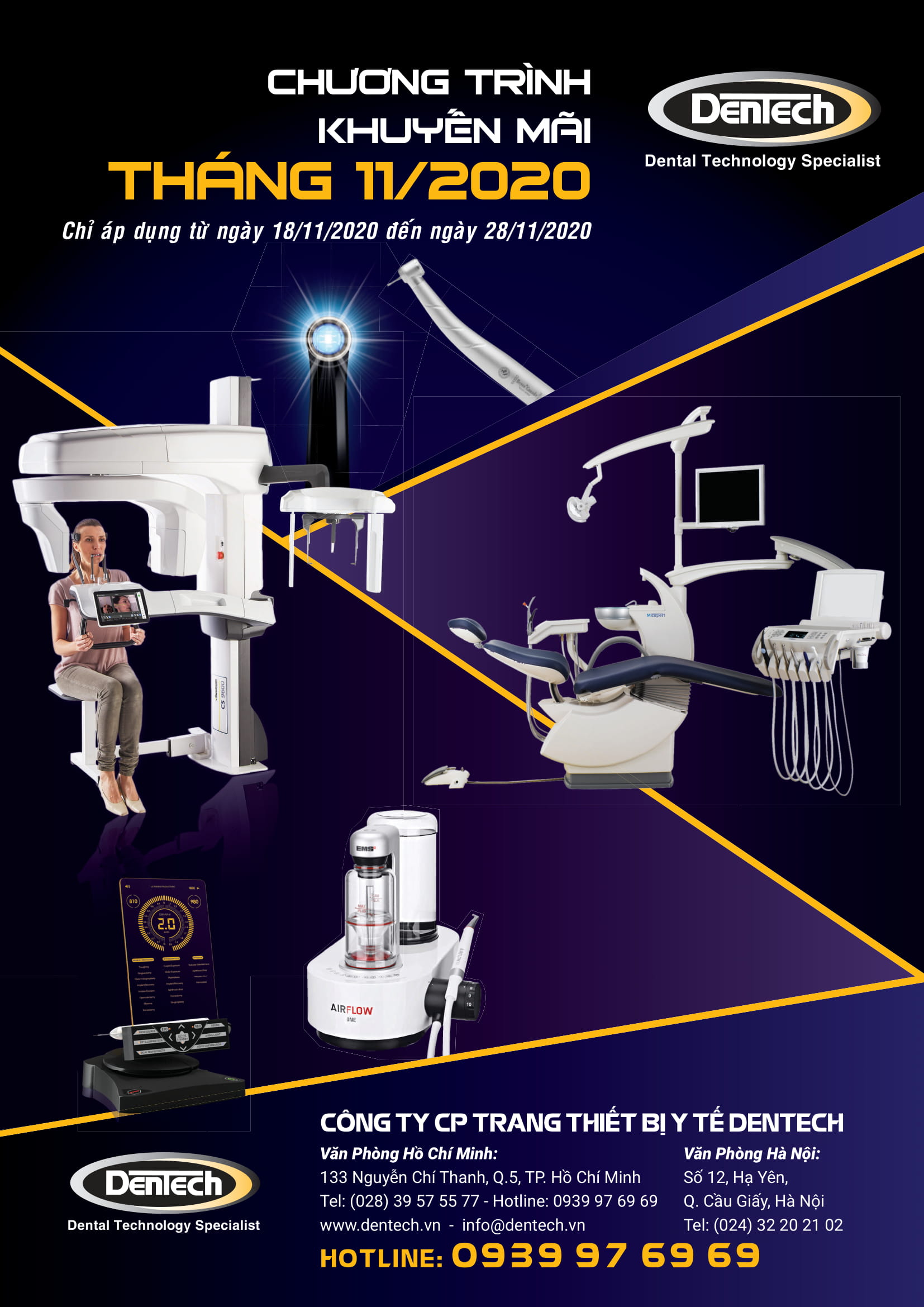Chương trình khuyến mãi tháng 11 - Dentech Việt Nam